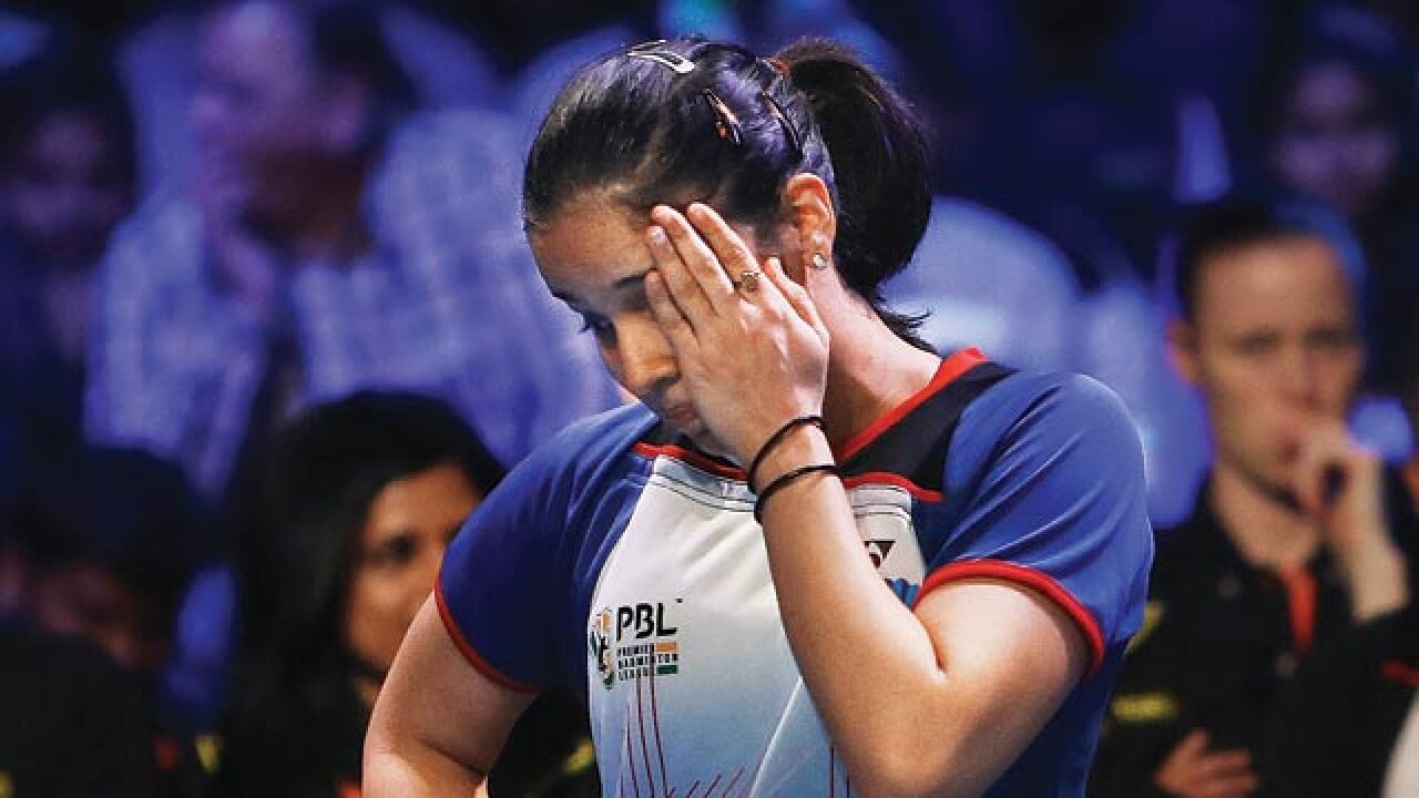 Saina is in no position to play in competitive tournaments this month ...