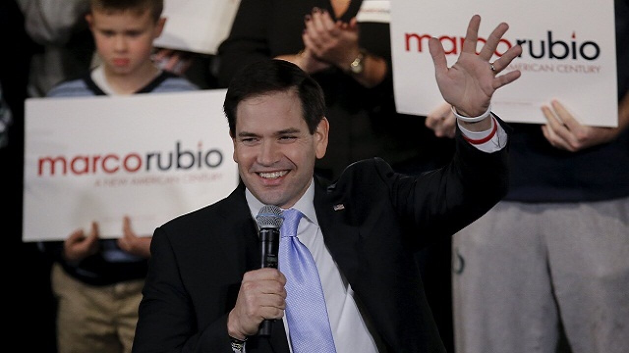 Republican Marco Rubio winning Wall Street fundraising race