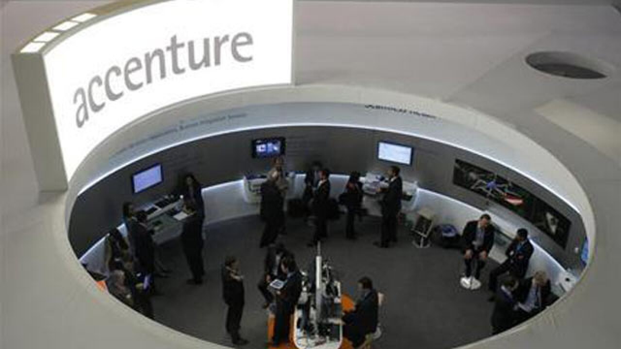 Accenture March quarter performance benefits Infosys, TCS