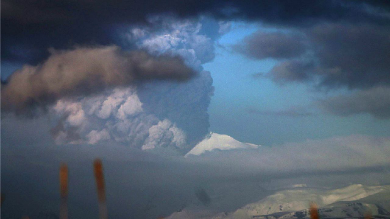 Alaska volcano erupts with massive ash cloud, diverting flights