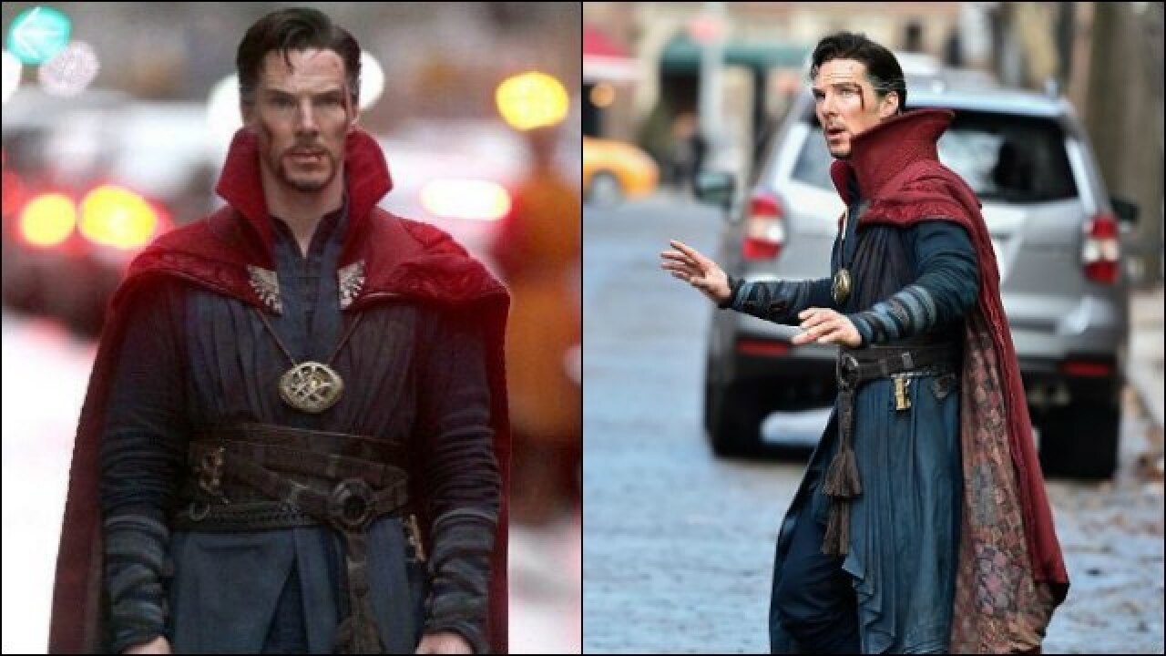 In photos: Benedict Cumberbatch shooting for 'Doctor Strange' in New York