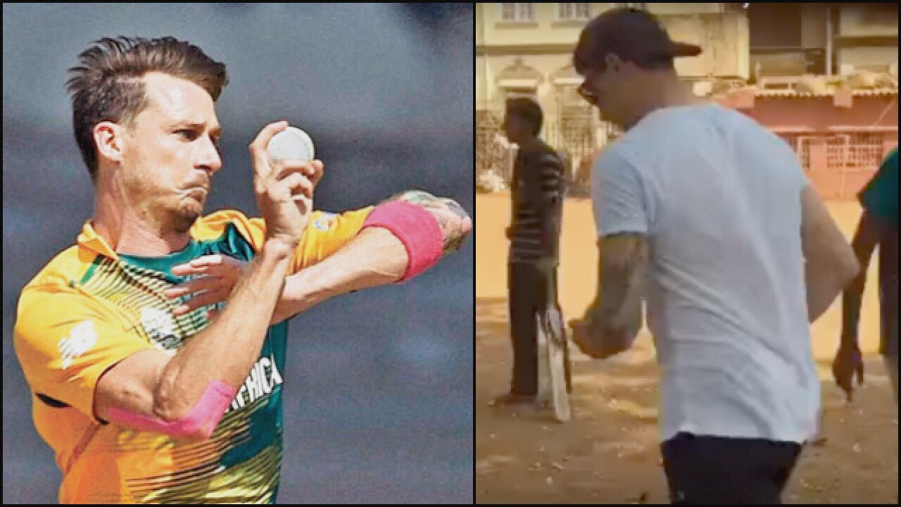 Watch: Dale Steyn wins hearts of Mumbai kids by playing street cricket ...
