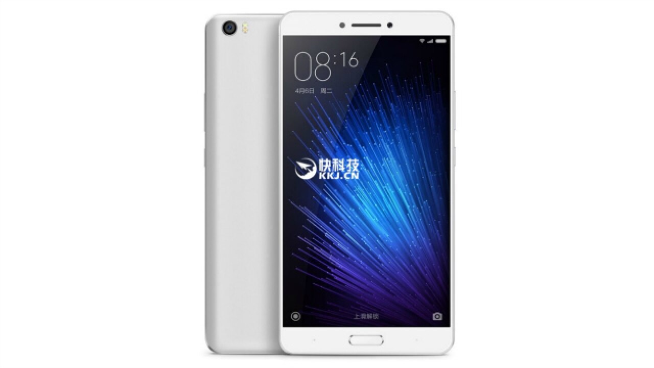 Leaked render of Xiaomi Max reportedly spotted online