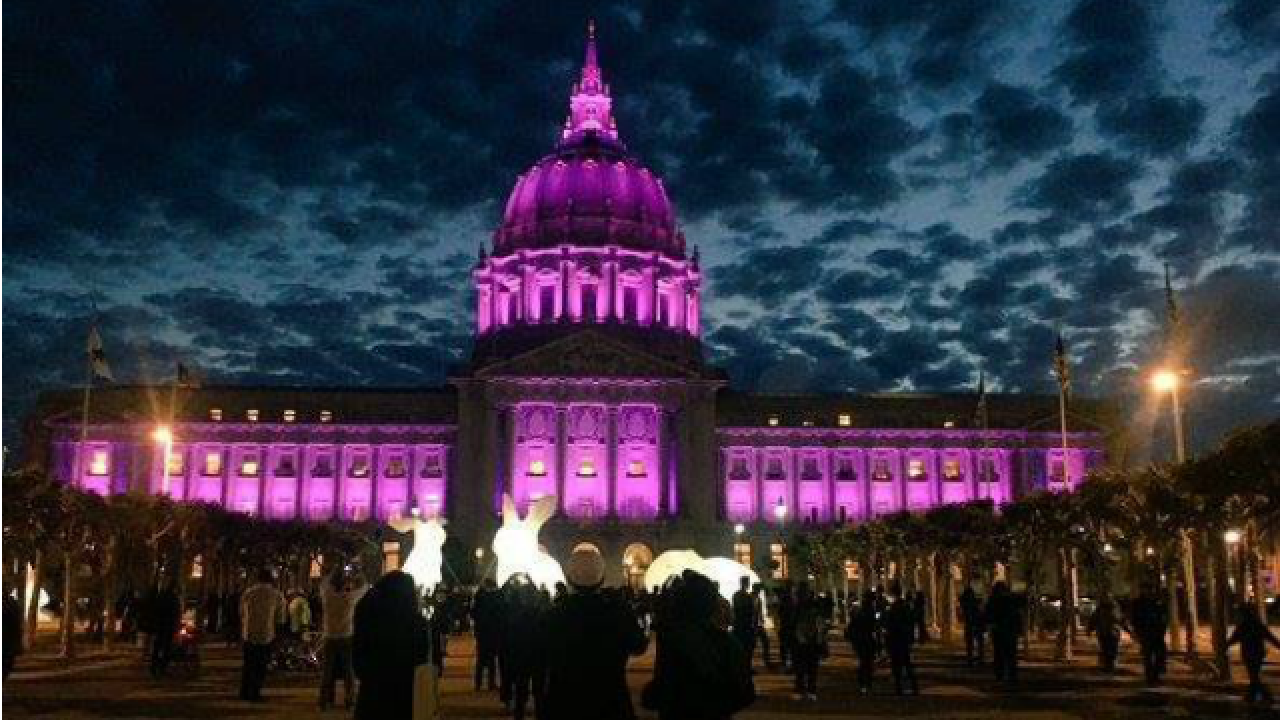 In Pictures | Monuments around the world lit up in purple to mourn ...