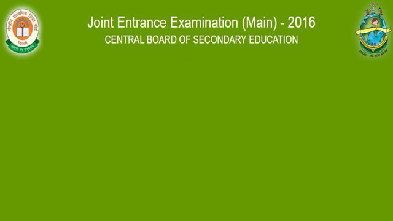 JEE Main Results 2016: Check jeemain.nic.in, cbseresults.nic.in for ...