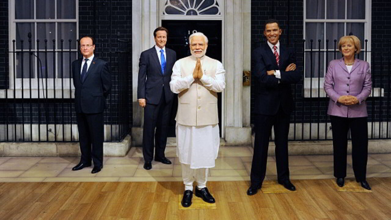 Waxed world leaders: Narendra Modi's statue takes its place among his ...