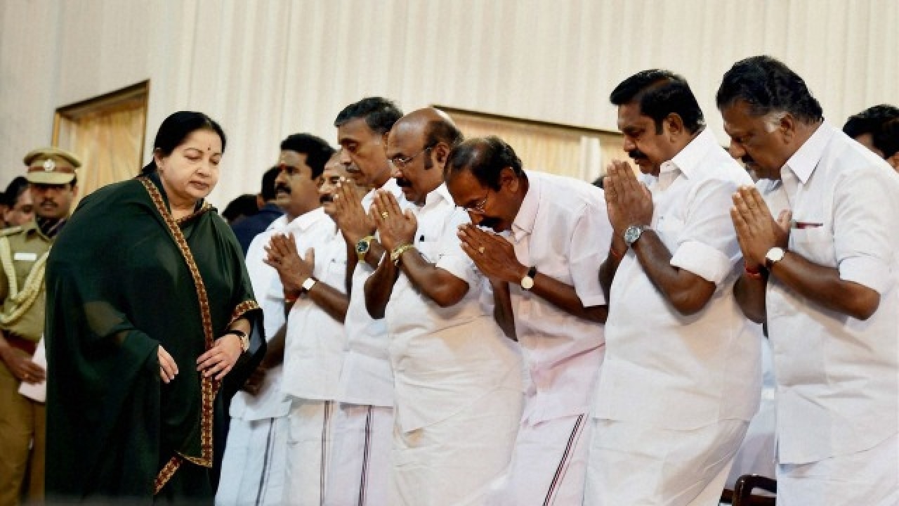 In Pictures | J Jayalalithaa's swearing-in ceremony