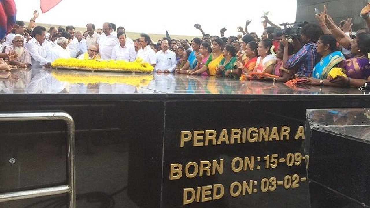 M Karunanidhi turns 93, pays tribute to DMK founder CN Annadurai