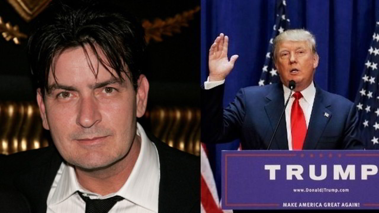 Watch: Charlie Sheen claims Donald Trump gave him 'fake diamond ...