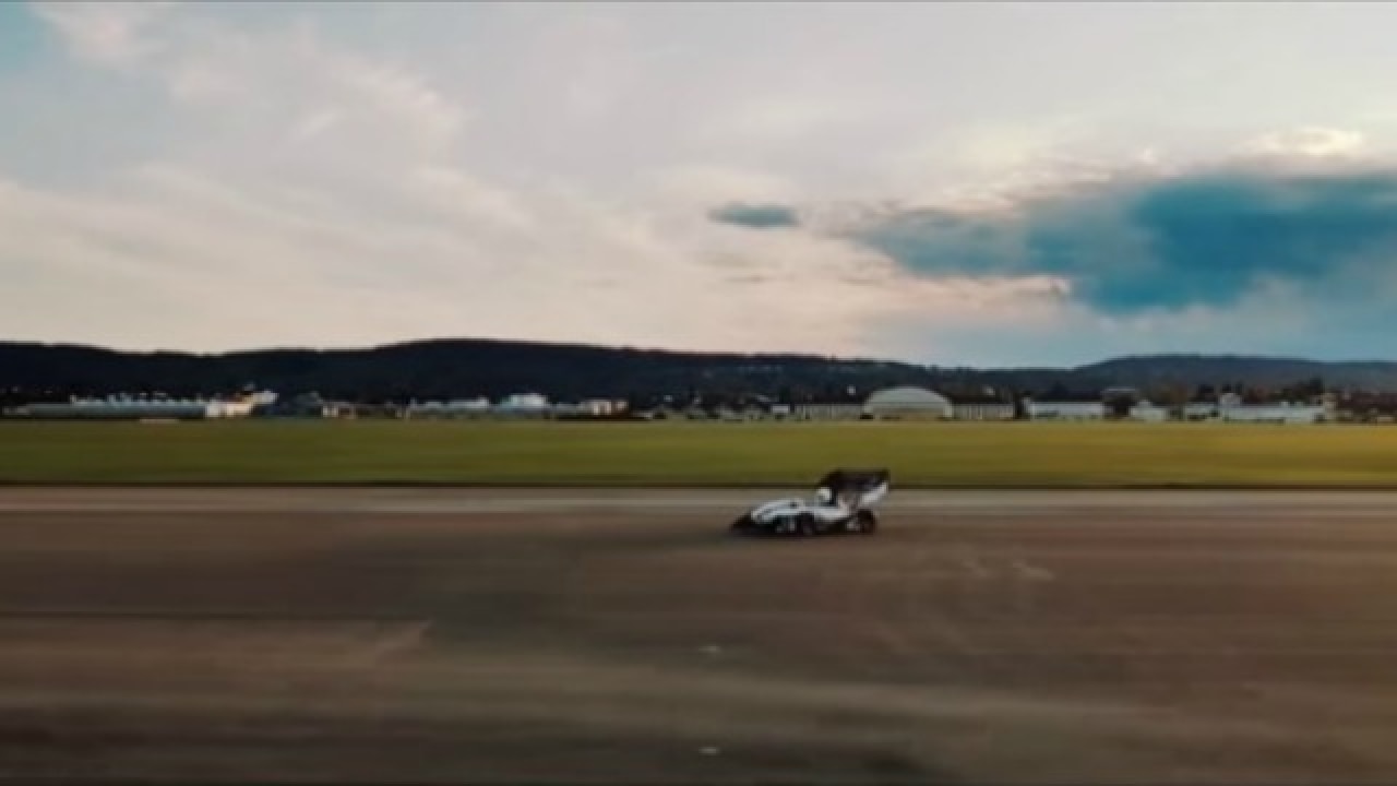 Watch: This tiny Swiss electric car set world acceleration record