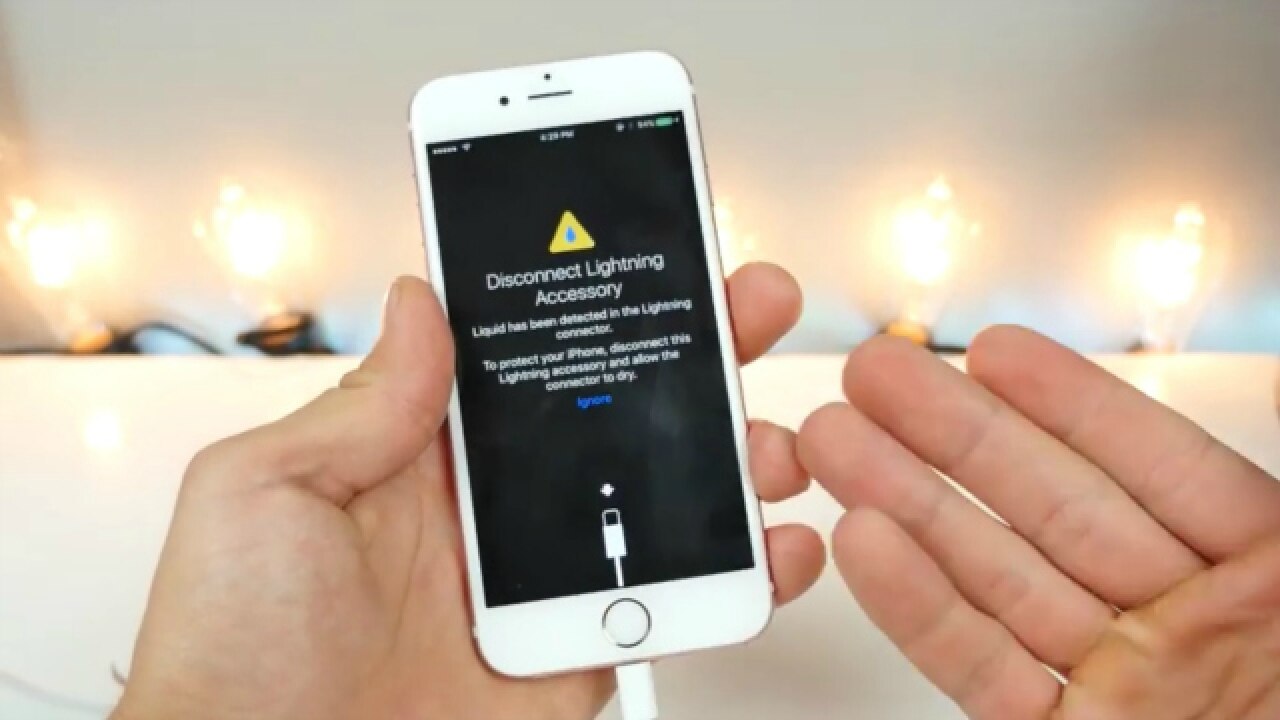 iOS 10 will warn you when your iPhone Lightning port gets wet