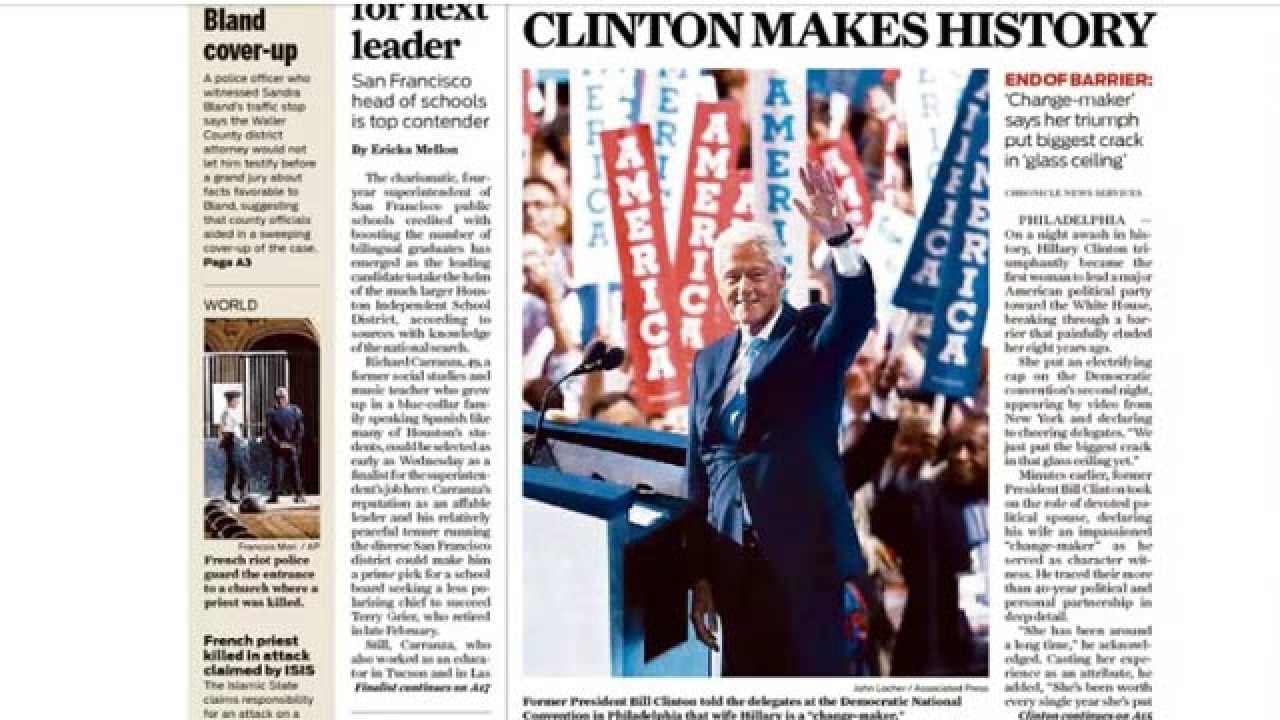 Wrong Clinton: Hillary bags Democratic nomination but fails to make ...