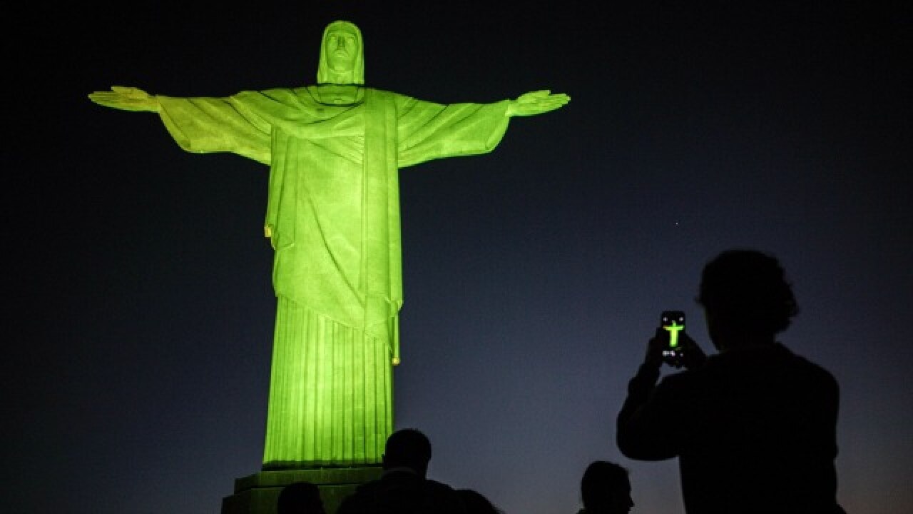 Rio de Janeiro lights up as Olympic fever begins