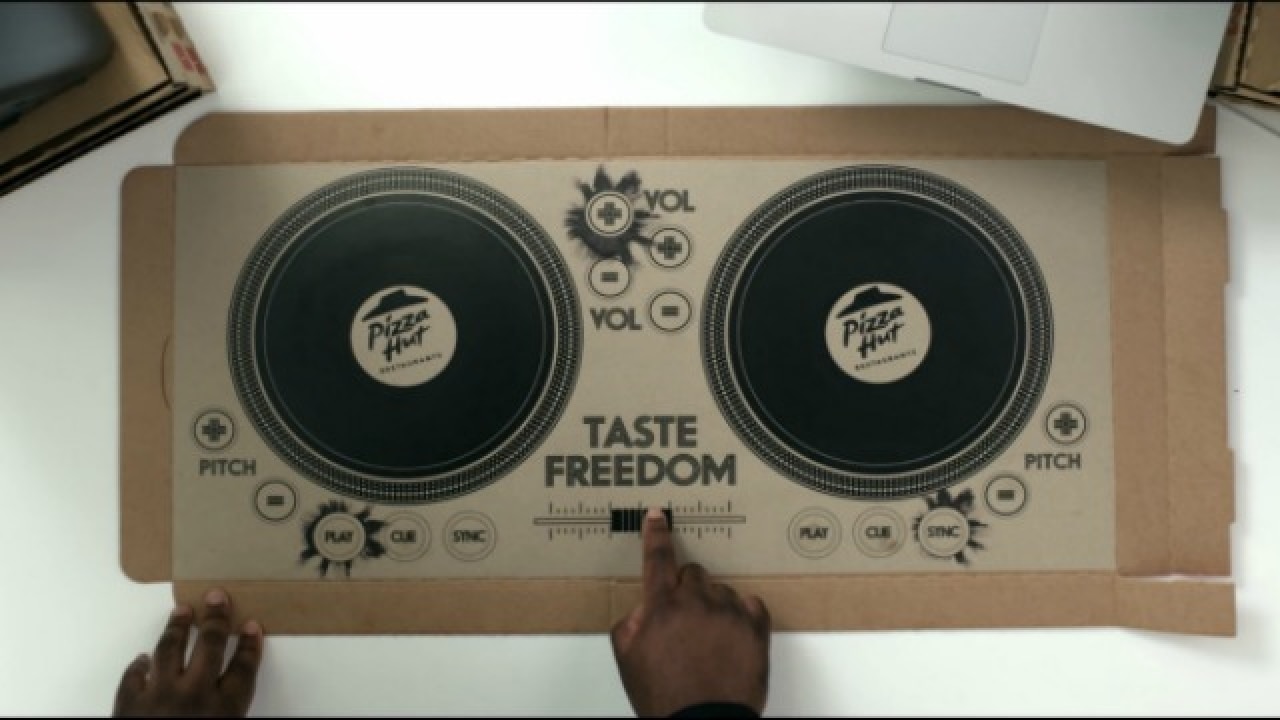 Watch: Pizza Hut unveils the 'world's first playable DJ pizza box'