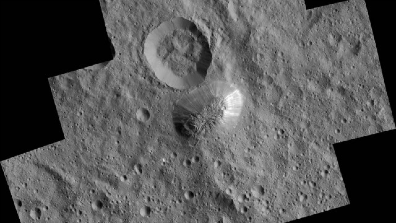 NASA spacecraft spots inactive volcano on largest object in asteroid belt