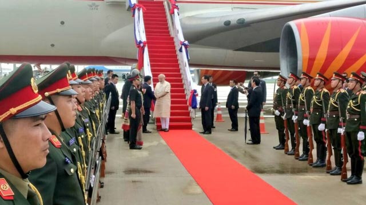 PM Modi arrives in Laos to attend ASEAN summit