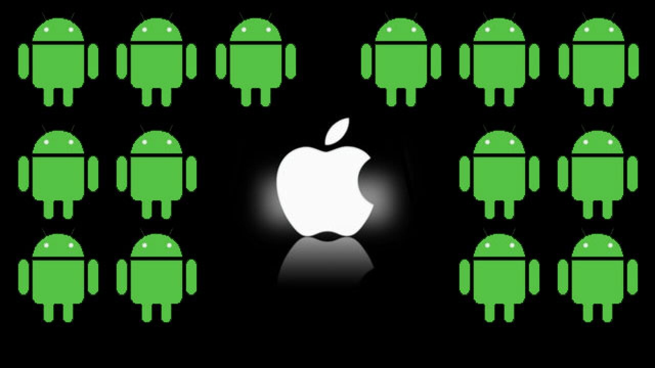 This graph perfectly highlights the ever-growing gap between iPhone and ...