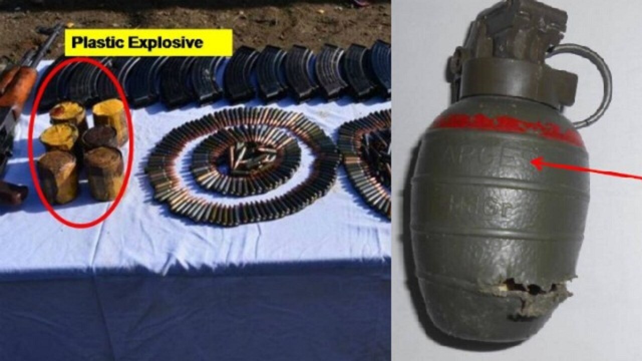 J&K: Grenades, explosives recovered from terrorists confirms Pak ...