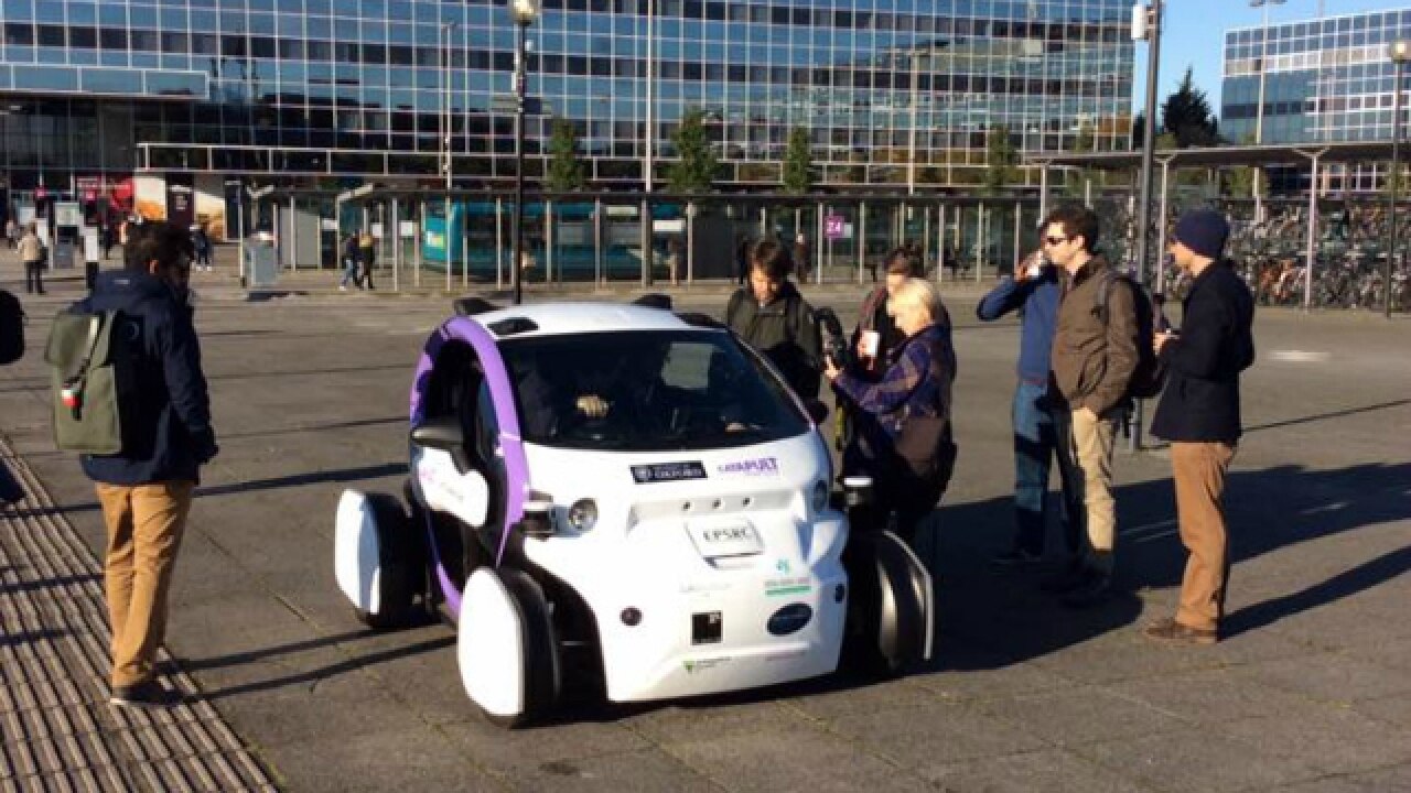 Driverless car tested on UK streets for the first time