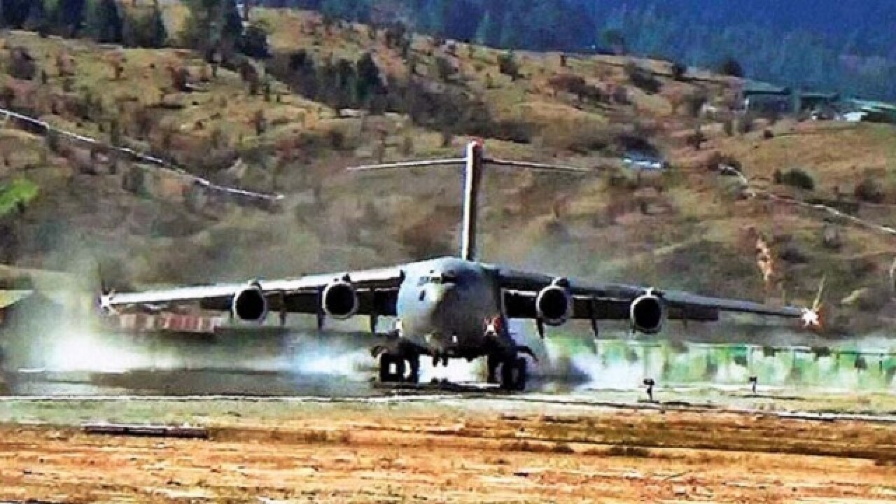 IAF's Globemaster achieves a rare feat; lands at Mechuka ALG