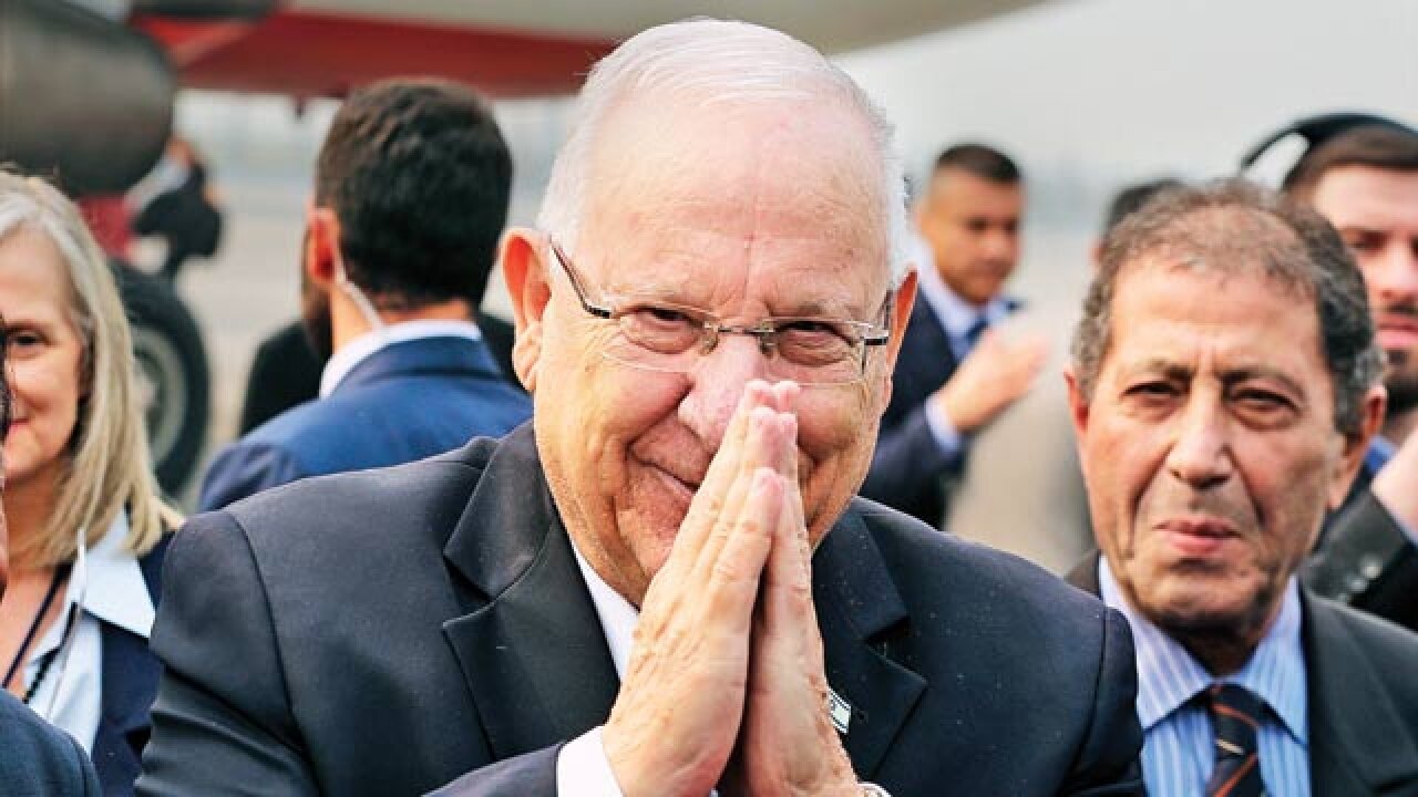 Israeli President Reuven Rivlin arrives with big team, bigger agenda