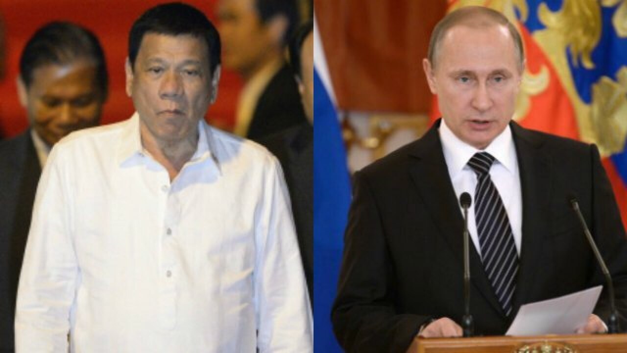 Meeting Vladimir Putin, Philippines' Rodrigo Duterte rails at Western ...
