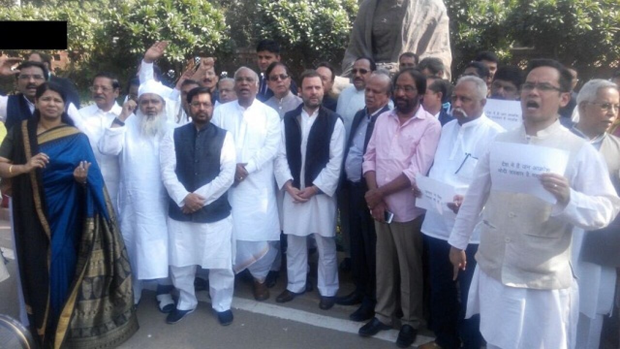 Demonetization: Opposition adamant on Modi's presence in Parliament ...