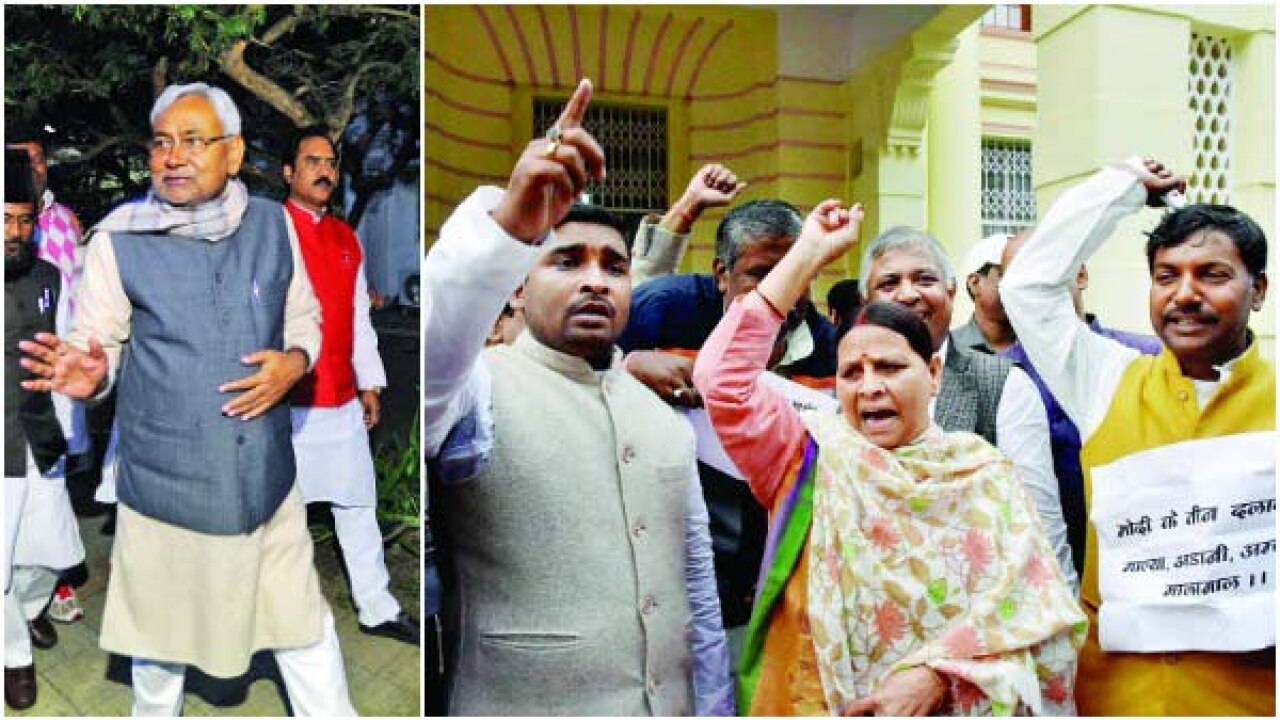 Nitish should rethink alliance with RJD and Congress: BJP