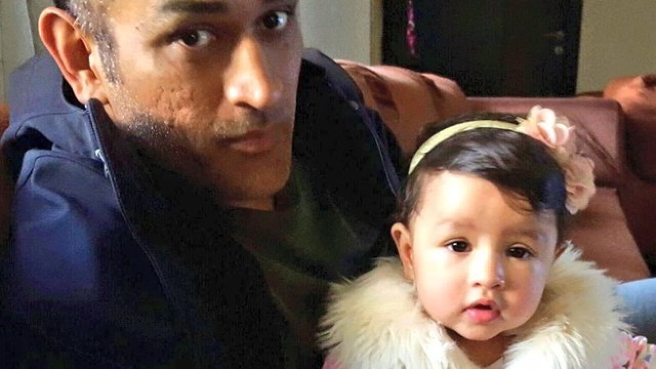 Doting father MS Dhoni shares adorable picture of his fairy-like ...