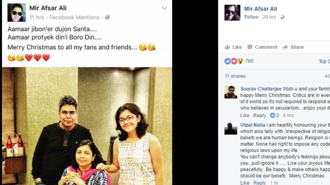 Kolkata RJ Mir attacked for celebrating Christmas: His reply shows why ...