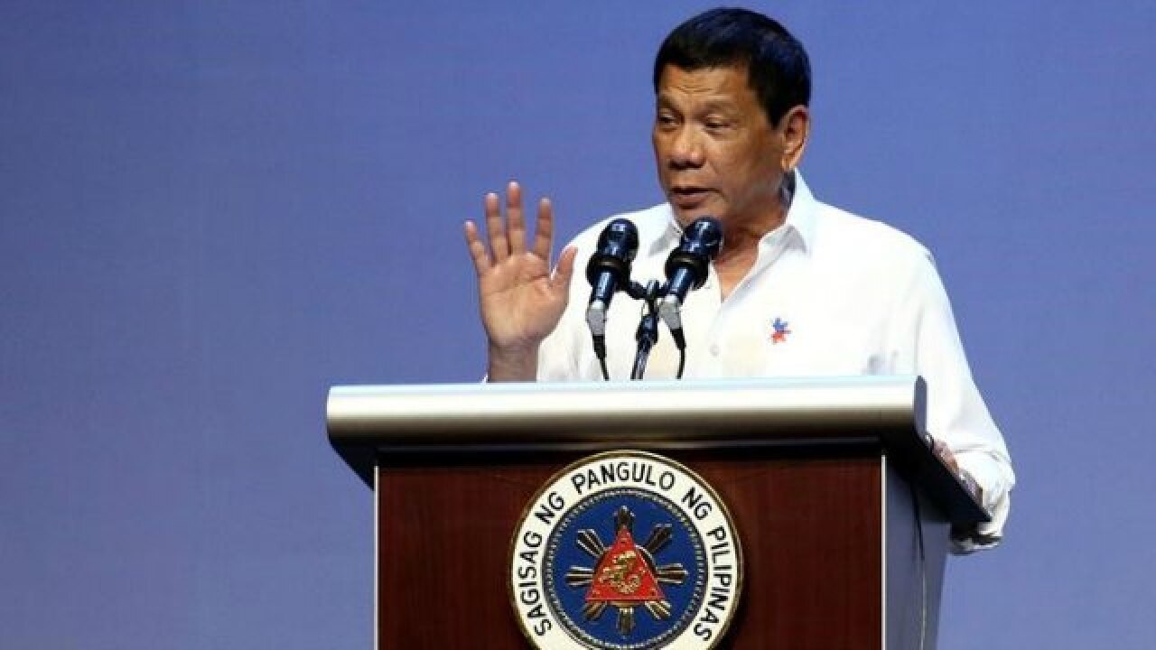Philippines' Rodrigo Duterte claims he once threw a man from a helicopter