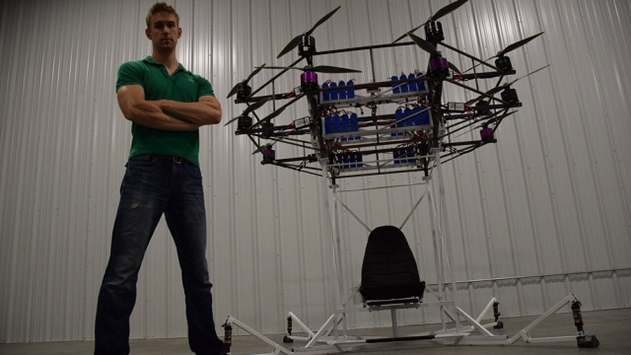 Autonomous drones will now carry humans