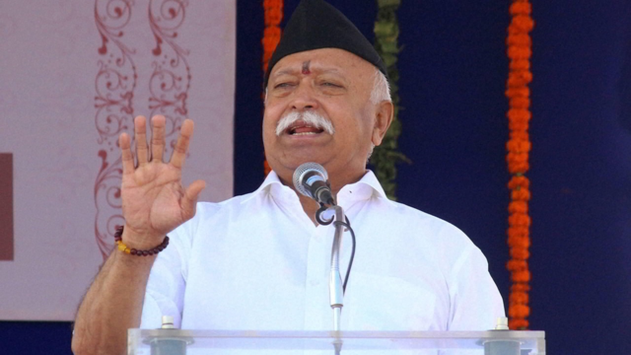 Watch: Hindus of India need to unite to strengthen themselves, says RSS chief Mohan Bhagwat in ...