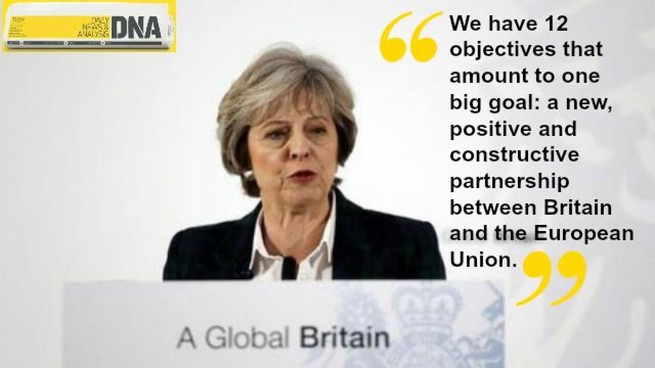 Explained: British PM Theresa May's 12-point Brexit plan to exit ...