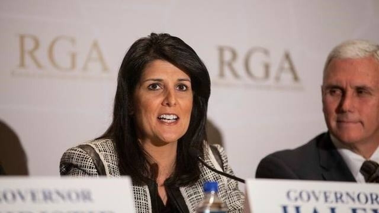Nikki Haley gets sworn-in as US Ambassador to UN, becomes first Indian ...