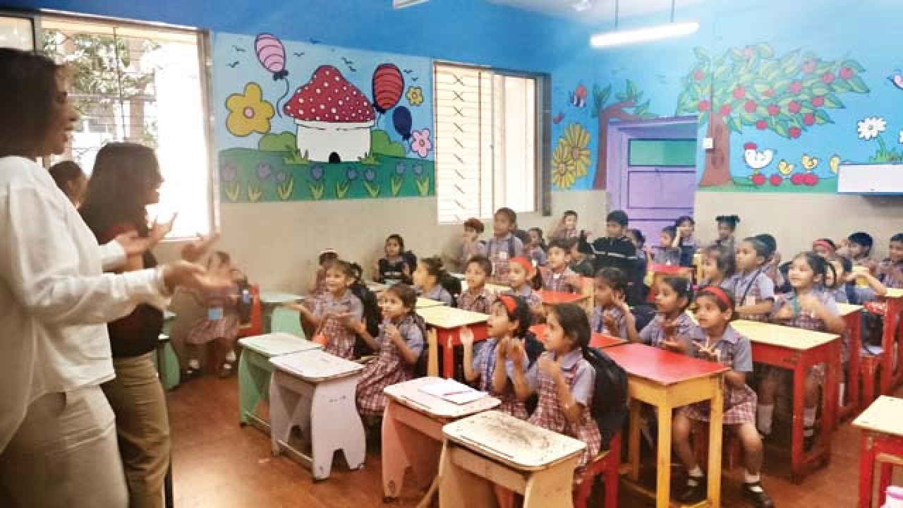 A Mumbai government-run school that an egalitarian neighbourhood’s proud of