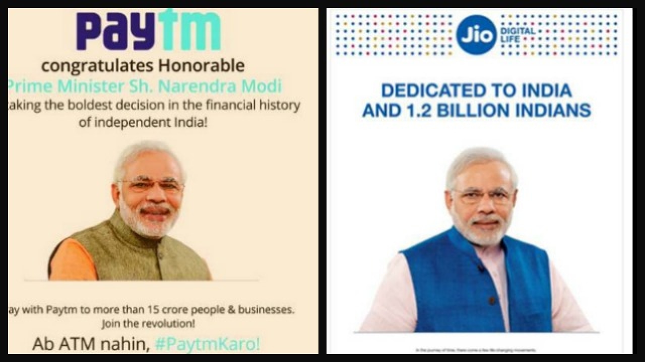 Ads not done right: Govt issues notice to Reliance Jio, Paytm for using ...
