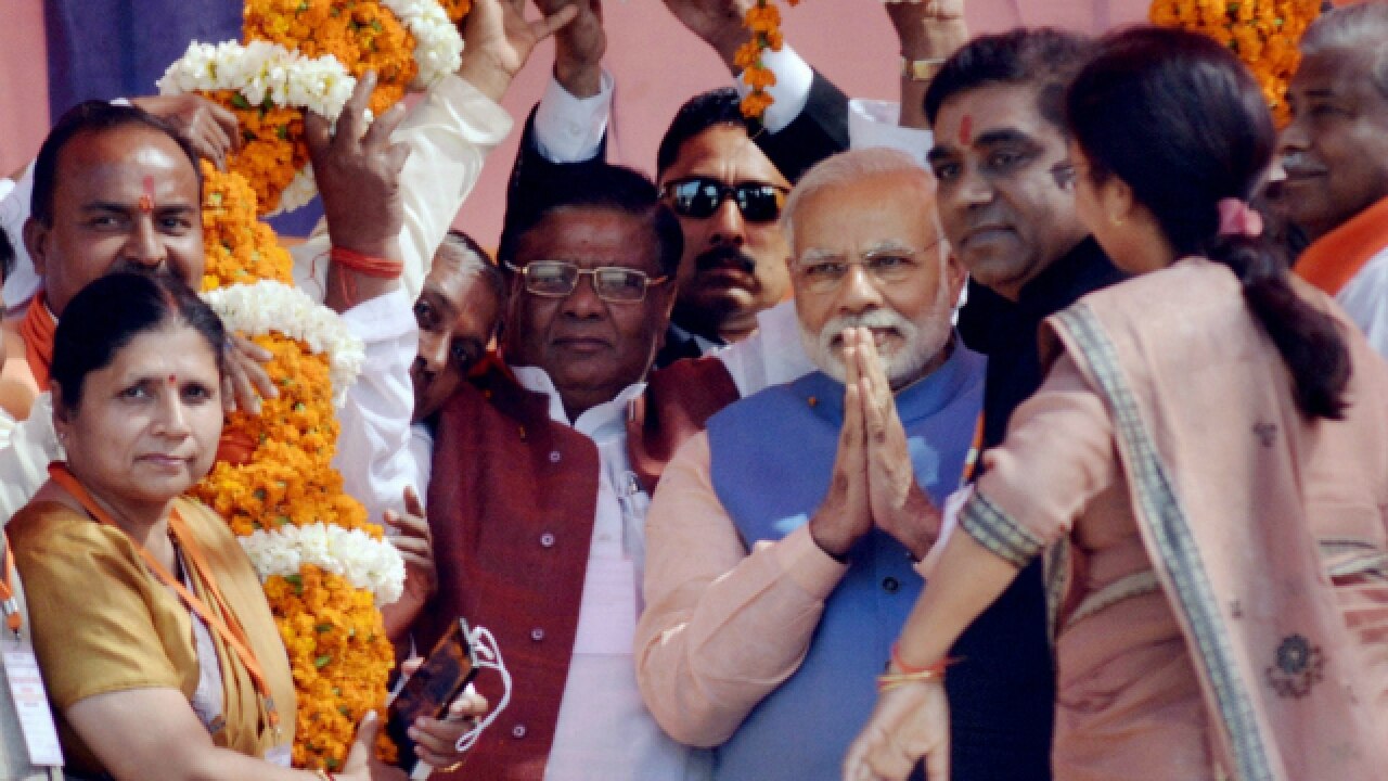 PM Modi answers SP-Cong's 'bahari' jibe, says he is adopted son of ...