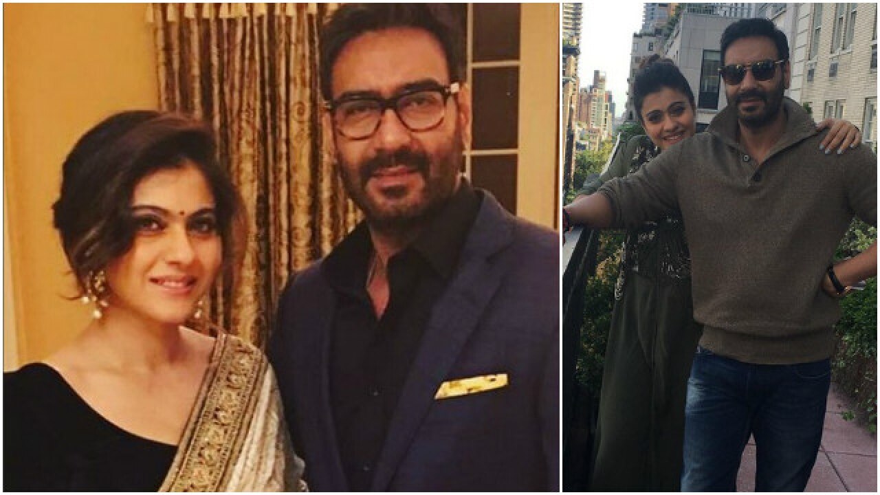 Check Pic Kajol And Ajay Devgn Share A Selfie On Their 18th Wedding