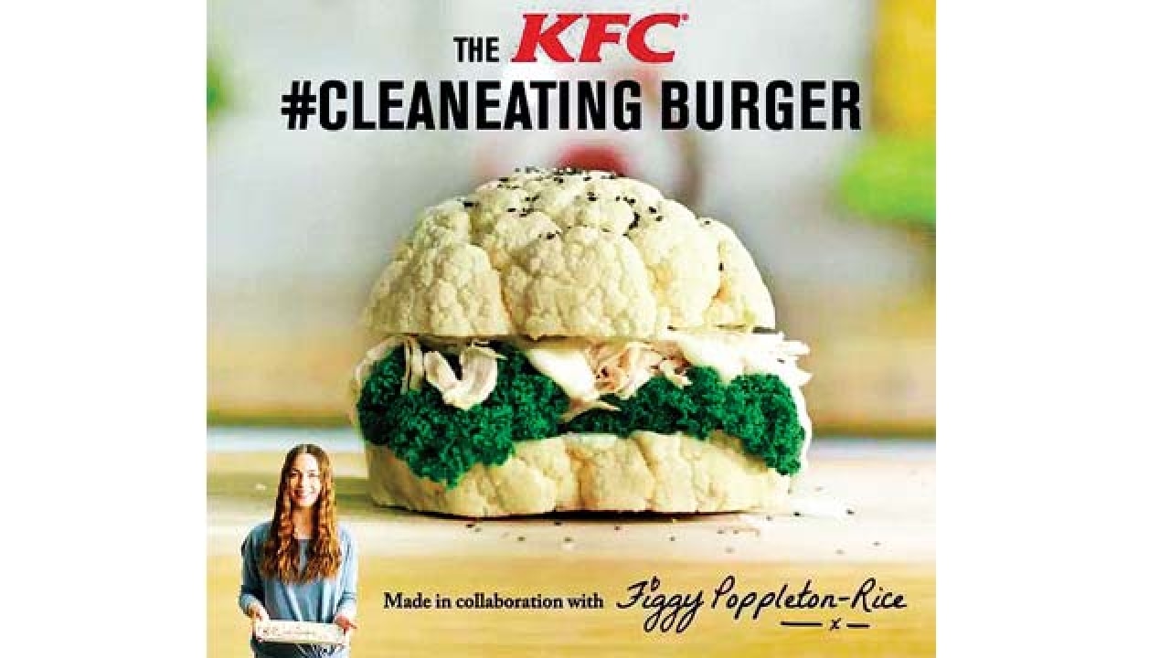 KFC is trolling #CleanEating advocates with a parody burger
