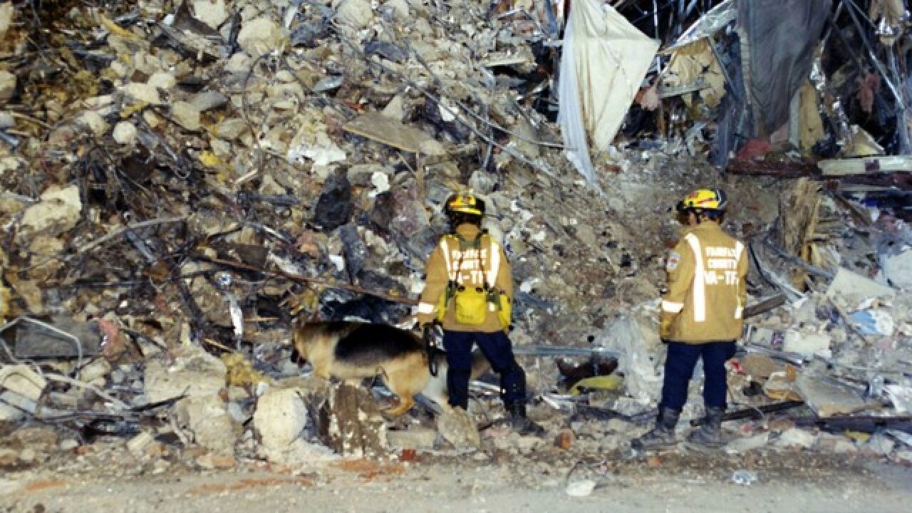 Crushed walls, blazing fires: FBI releases never-seen photos of 9/11 attack