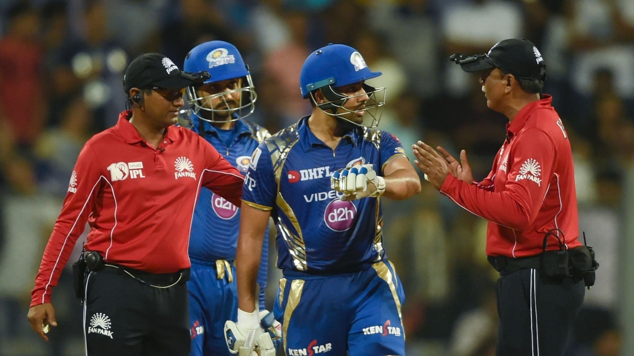 IPL 2017: Mumbai Indians captain Rohit Sharma fined heavily for showing ... IPL 2017: Mumbai Indians captain Rohit Sharma fined heavily for showing ...