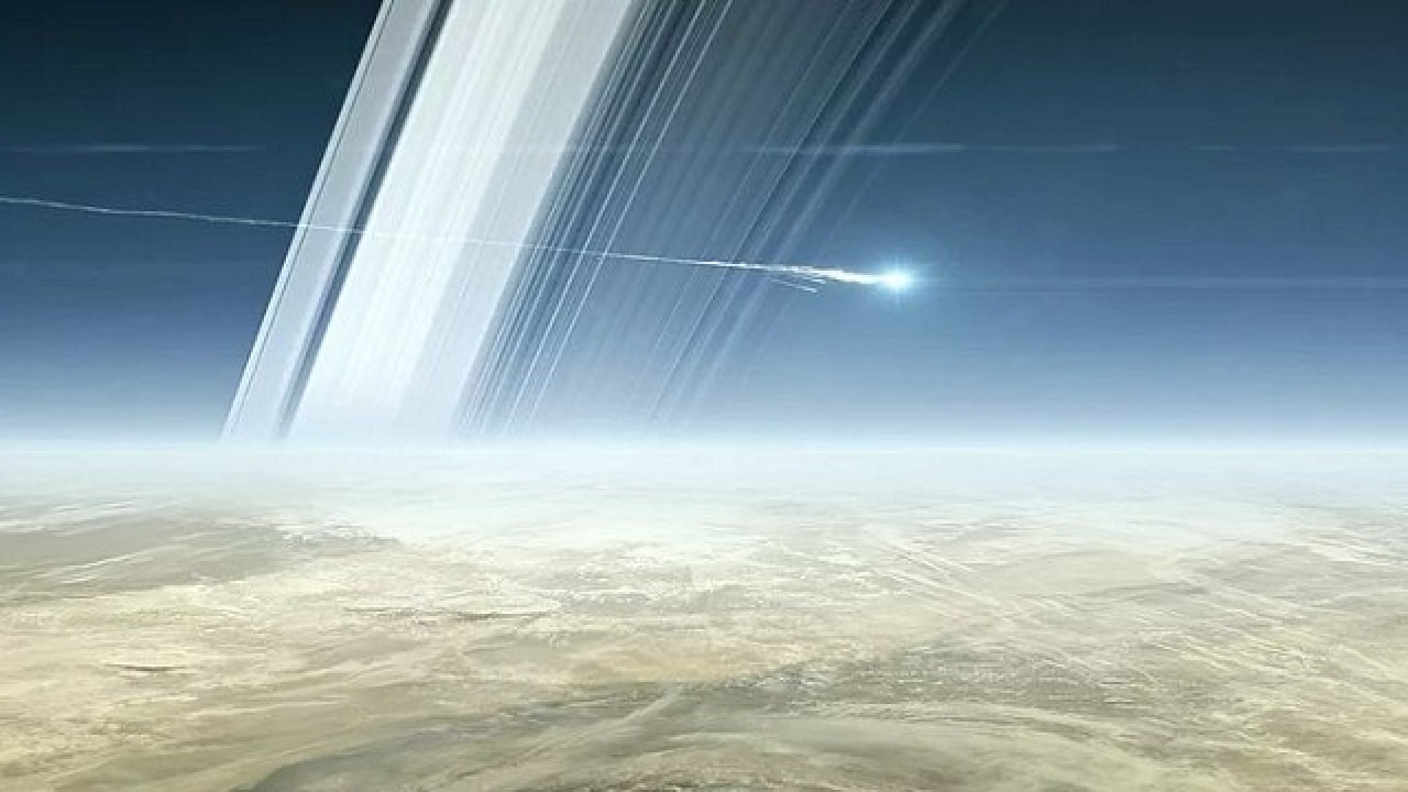 NASA's Cassini just completed its first dive between Saturn's rings!