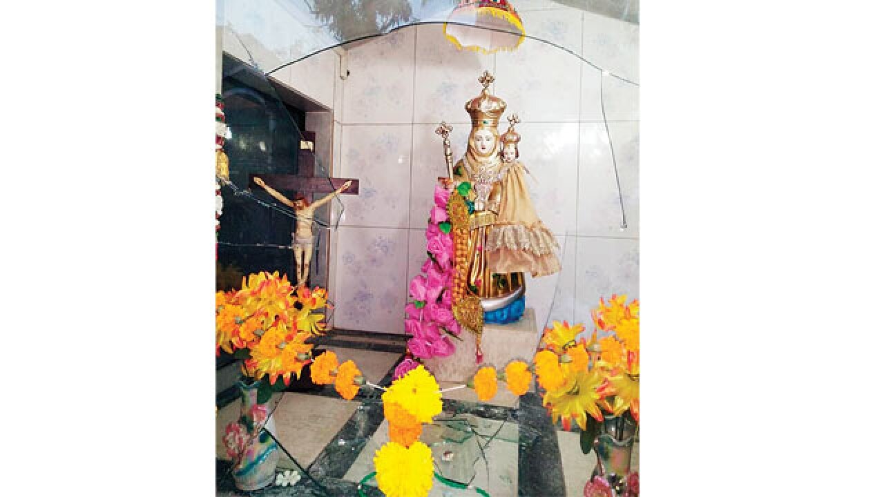 Mother Mary statue desecrated at Thane's Ghodbunder village