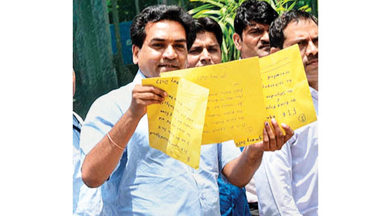 Kapil Mishra files three complaints against CM, others, with CBI
