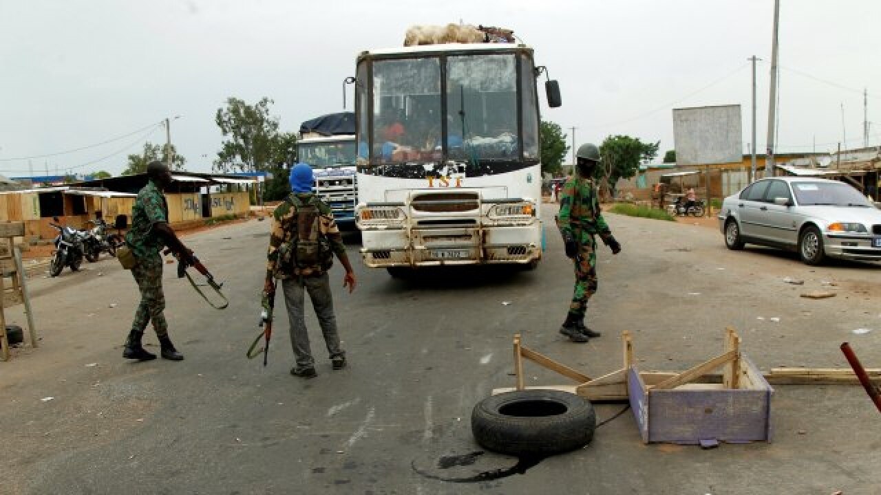 Gunfire rocks Ivory Coast cities as mutiny gathers pace