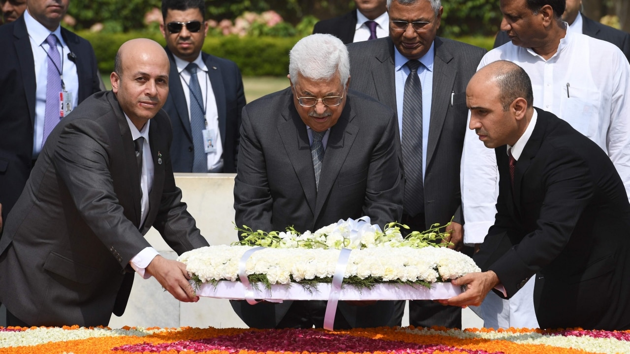 In Pics: PM Modi meets Palestine President Mahmoud Abbas