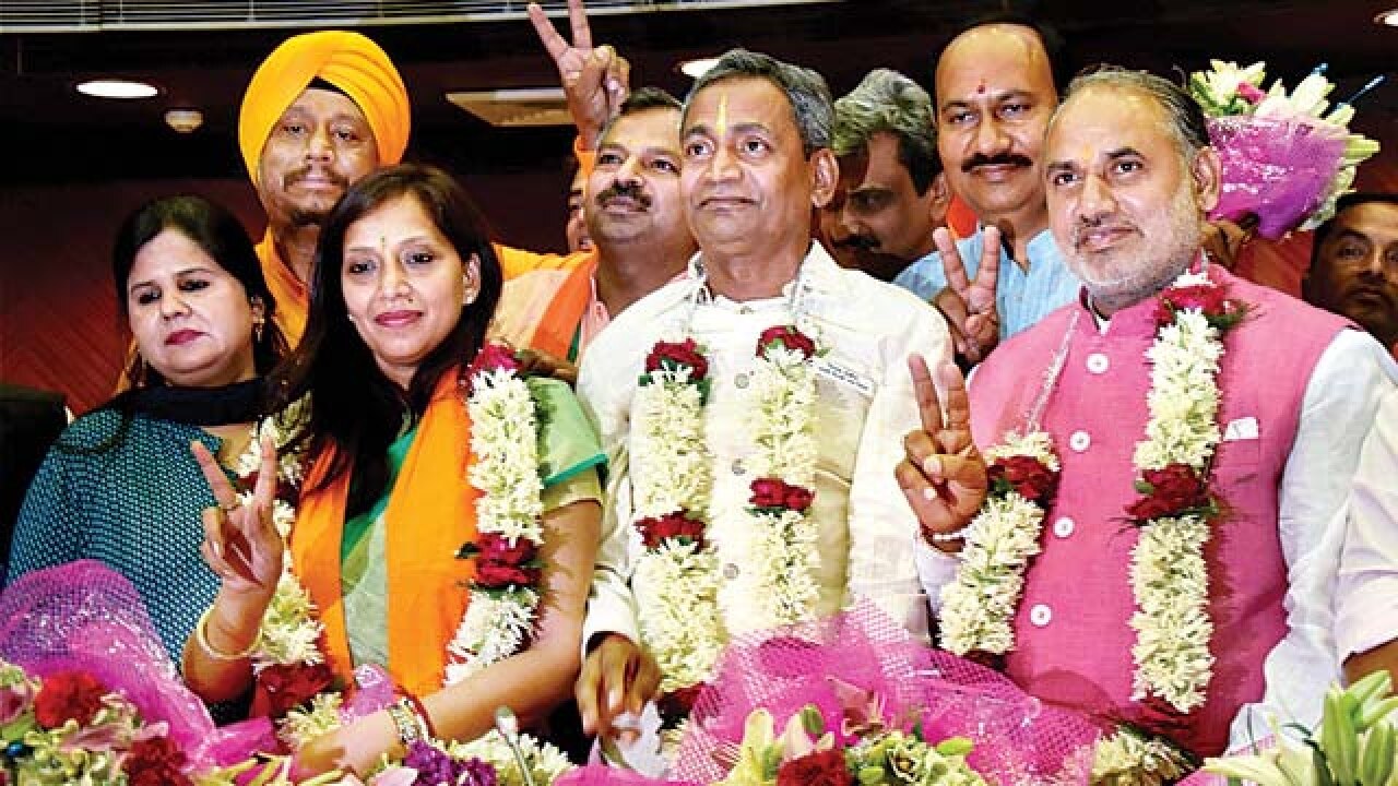 High drama by Congress after BJP's Preeti Aggarwal elected as North ...