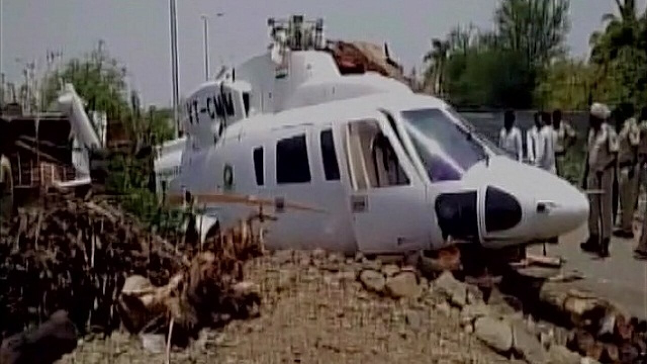 Watch: Maharashtra CM's chopper crash-lands in Latur, Fadnavis tweets ...