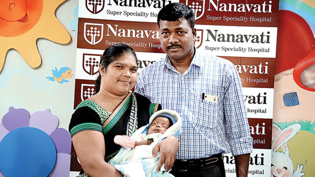 Born weighing 650 grams, baby goes home healthy at 2.7 kg